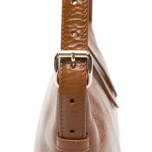A.p.c. Vera Logo Printed Zipped Shoulder Bag - Brown