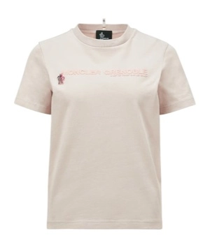 Moncler Logo Embroidered Crewneck T-shirt