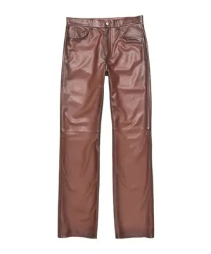 Acne Studios Faded Effect Full-grain Lamb Leather Trousers