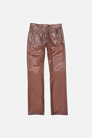 Acne Studios Faded Effect Full-grain Lamb Leather Trousers