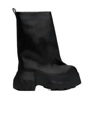 Rick Owens Mid-calf Leather Boots