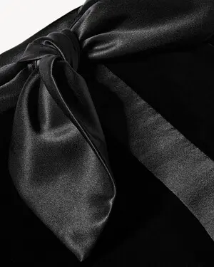 Saint Laurent Side-slit Wrap Dress