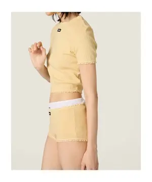 Miu Miu Garment-dyed Cotton Boy-shorts
