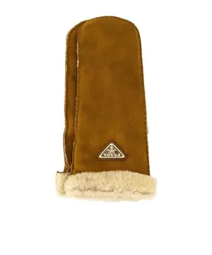 Prada Triangle-logo Gloves - Brown