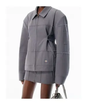 Alexander Wang Cotton-blend Drill Jacket With Belt