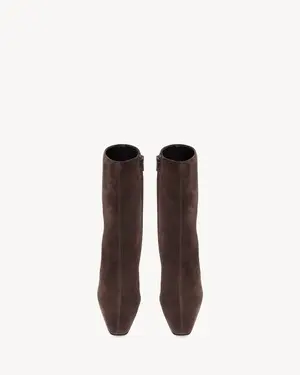 Saint Laurent Jill Suede Ankle Boots