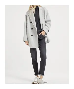 Brunello Cucinelli Cashmere Double-breasted Coat