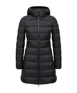 Moncler Gie Hooded Long Down Jacket
