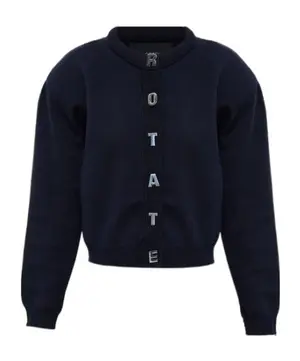 ROTATE BY BIRGER CHRISTENSEN Letter Firm Knit Cardigan