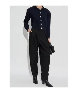ROTATE BY BIRGER CHRISTENSEN Letter Firm Knit Cardigan