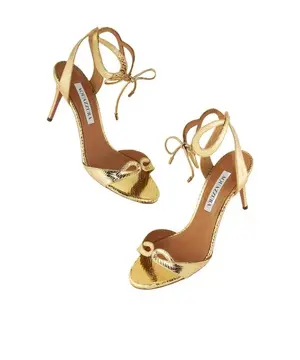 AQUAZZURA Tessa Ankle Tie Sandals