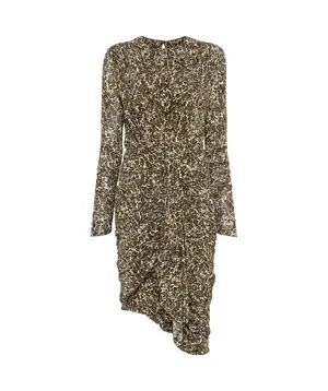 Isabel Marant Étoile Printed Long-sleeve Dress - Light Brown