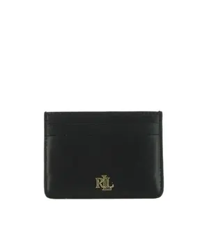 Ralph Lauren Logo Plaque Card Holder - Black