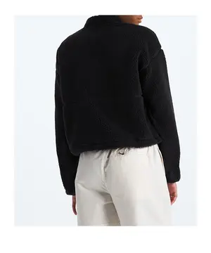 The North Face Logo Embroidered Zip Up Fleece Jacket