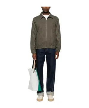 A.p.c. Houndstooth Zip Shirt Jacket