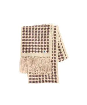 Valentino Garavani Patterned Fringe Detailed Scarf - Multi-color