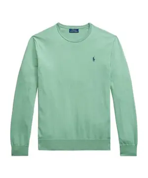 Polo Ralph Lauren Logo-embroidered Crewneck Jumper - Green