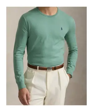 Polo Ralph Lauren Logo-embroidered Crewneck Jumper - Green