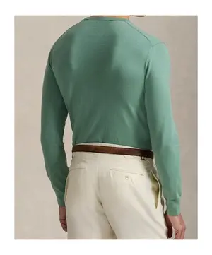 Polo Ralph Lauren Logo-embroidered Crewneck Jumper - Green