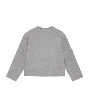 GANNI Crewneck Oversized Sweatshirt With Asymmetrical Pockets