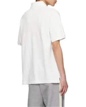 Palm Angels Curved Logo Embroidered Polo Shirt