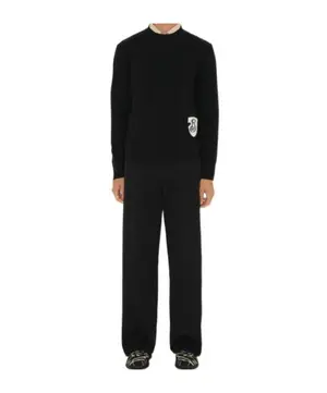 Burberry B Shield Logo Intarsia-knit Jumper