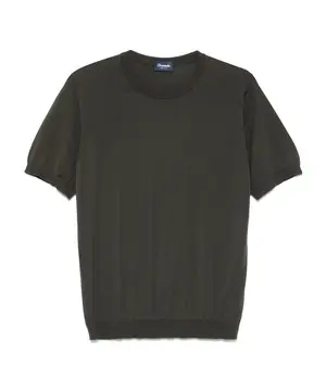 DRUMOHR Knitted Crewneck T-shirt - Green