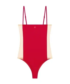 COURREGES Courrèges Illusion One-piece Swimsuit - Ruby Colour