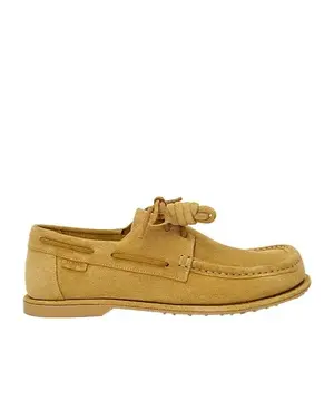 Loewe Campo Boat Shoe In Calfskin Suede