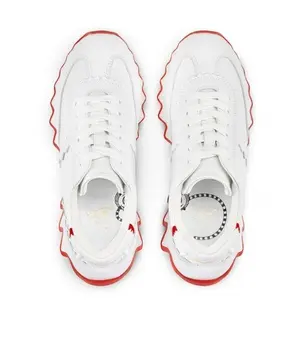 CHRISTIAN LOUBOUTIN Mini Shark Leather Sneakers