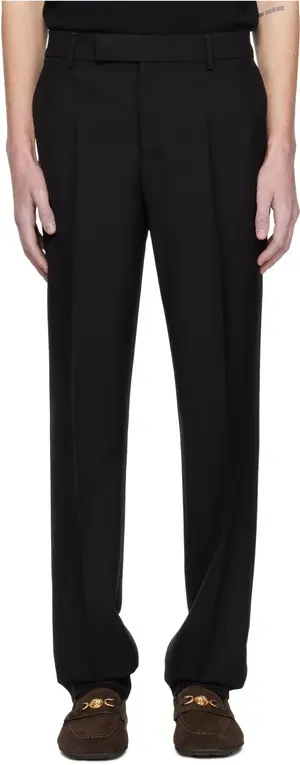 Versace Logo-patch Tailored Trousers