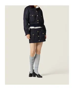 Miu Miu Embroidered Cropped Jacket