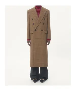 Valentino Garavani Checked Double-breasted Coat