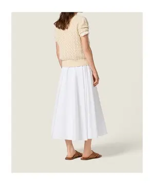 Miu Miu Cotton Crochet Knit Polo Shirt