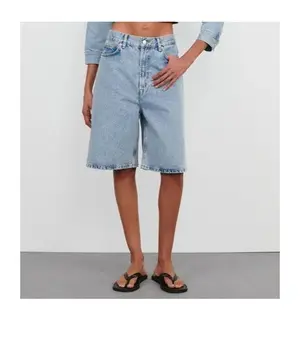 Wardrobe.NYC Denim Low Rise Shorts
