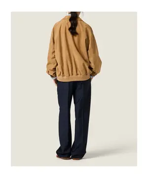 Miu Miu Suede Jacket - Caramel Color
