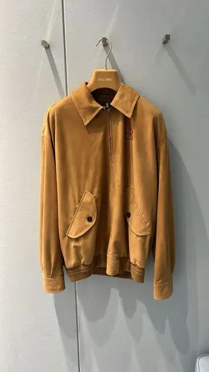 Miu Miu Suede Jacket - Caramel Color