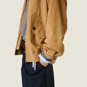 Miu Miu Suede Jacket - Caramel Color