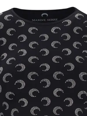 MARINE SERRE Moon Printed Crewneck T-shirt - Black