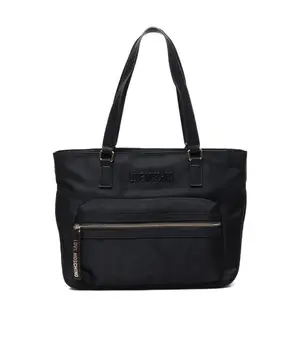 Moschino Logo Lettering Top Handle Bag - Black