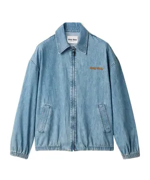Miu Miu Chambray Blouson Jacket