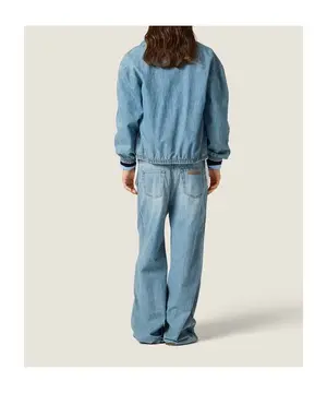 Miu Miu Chambray Blouson Jacket