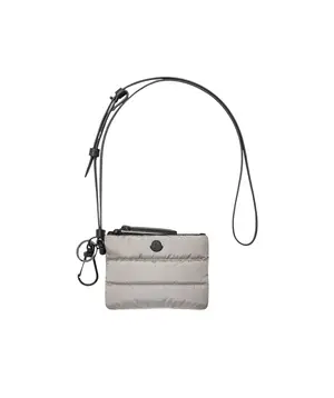 Moncler Caradoc Card Metal Logo Holder - Grey
