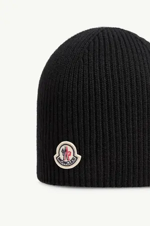 Moncler Logo Wool Beanie
