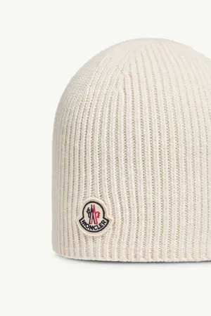 Moncler Logo Wool Beanie