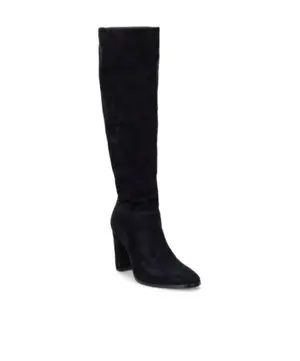 Ralph Lauren Artisan Knee-high Suede Boots - Black