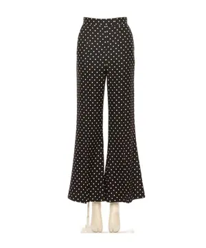 Valentino Garavani Polka Dot Printed Flared Pants