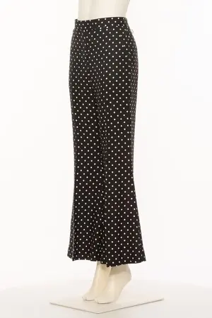 Valentino Garavani Polka Dot Printed Flared Pants