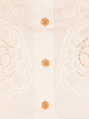 Zimmermann Guipure-lace Cotton Blouse