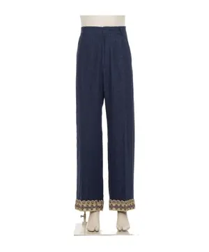 Valentino Garavani Floral Detailed Straight Leg Trousers